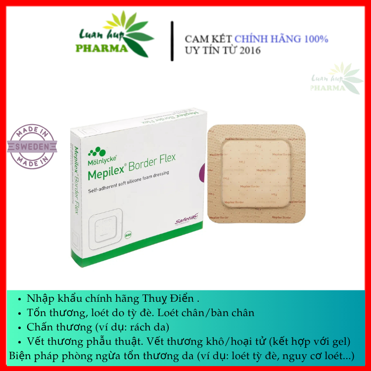 Mepilex Border Flex Wound Dressing (Molnlycke – Sweden) | Used for ...