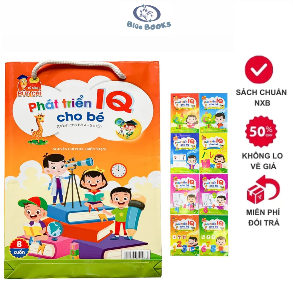 Baby IQ Development Book for children from 4 to 5 years old (Set of 8 ...