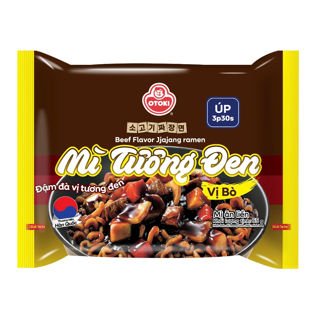 New- OTOKI Ottogi instant beef-flavored black bean noodles 65g (old ...