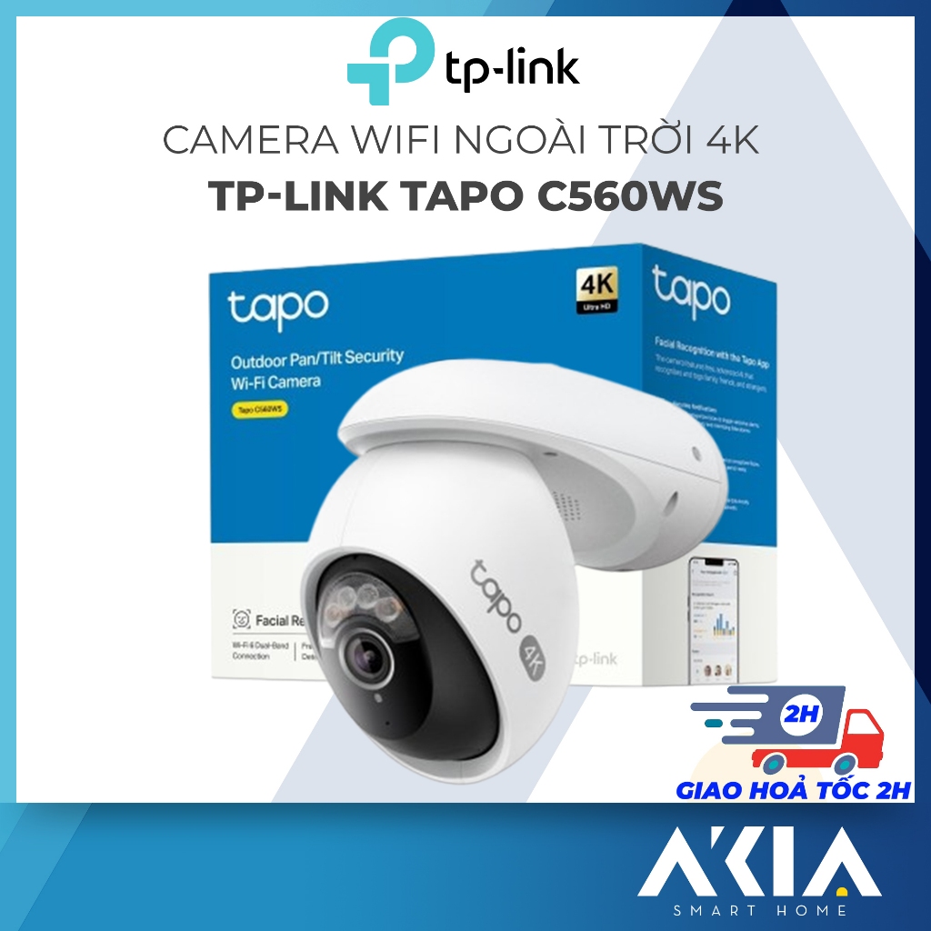 TP-Link Tapo C560WS Wi-Fi Camera, Dual Band, Night Color, AI Detection ...