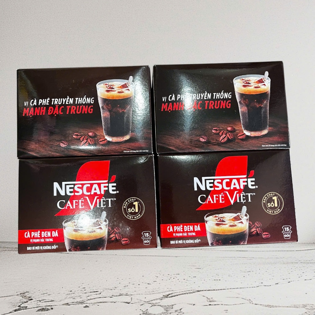NesCafé Café Vietnamese iced black coffee paper box 240g (15 packs x ...