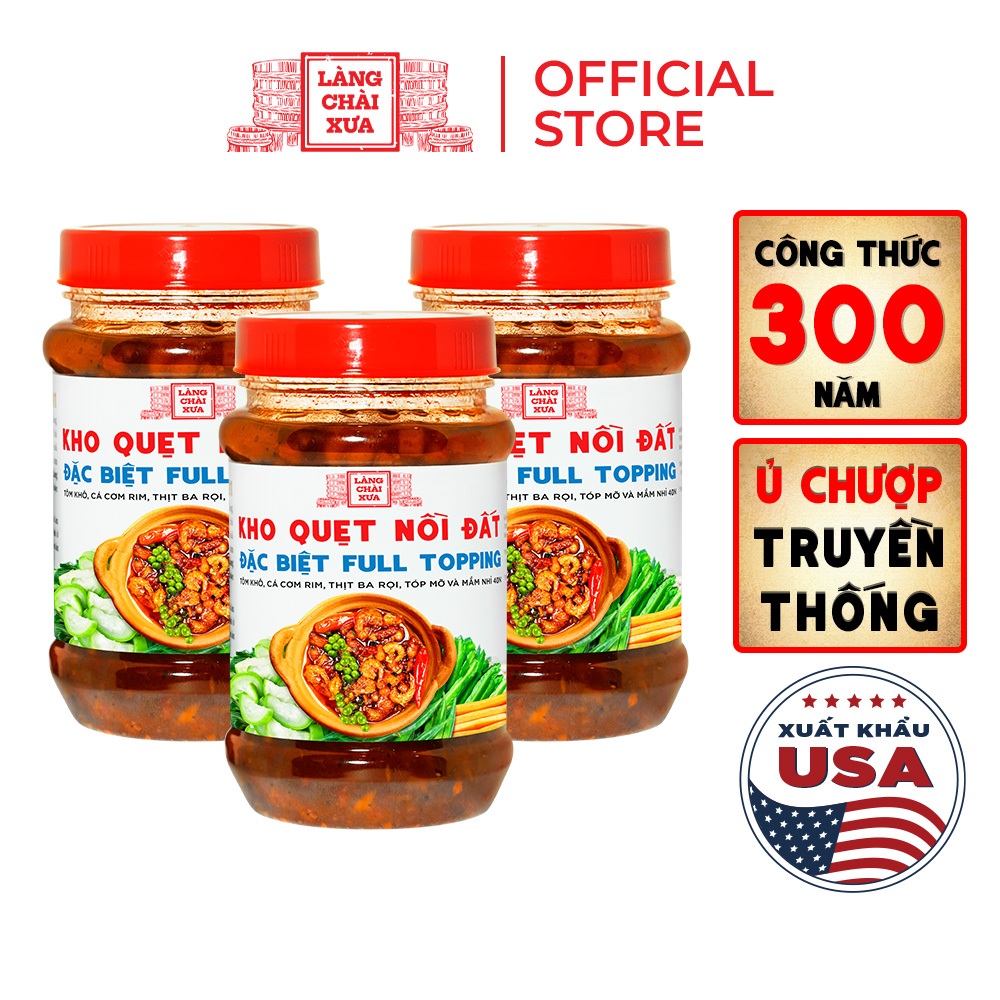 [COMBO 3 POTS] Special clay pot braised in Ancient Fishing Village 250g ...