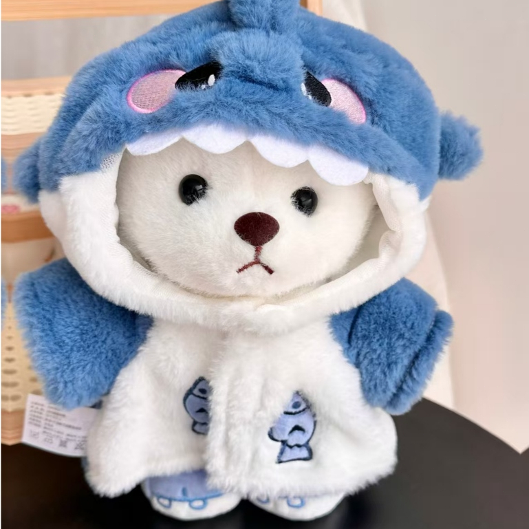 Shark Teddy Bear Transforms into a Cute Bear 30cm – Soft, Hug Doll Toy ...