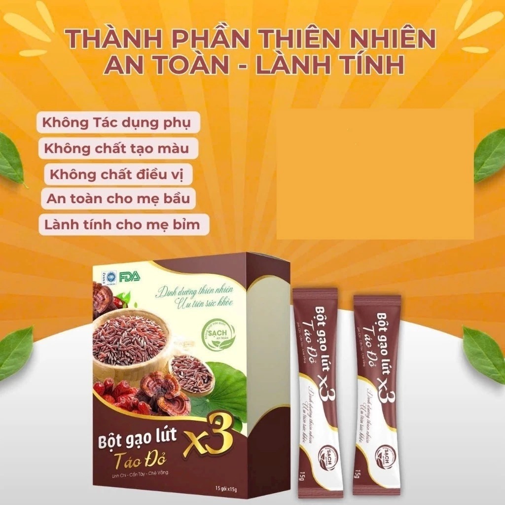 [ComBo of 3 Boxes] Red Apple Brown Rice Flour X3 Ganoderma, Celery ...