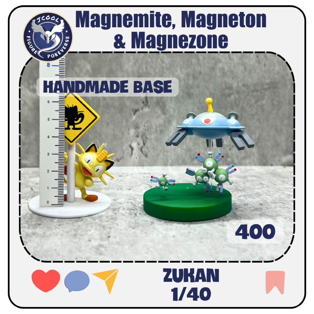Magnemite, Magneton & Magnezone - Gen 1 Kanto region - Pokemon TOMY ...