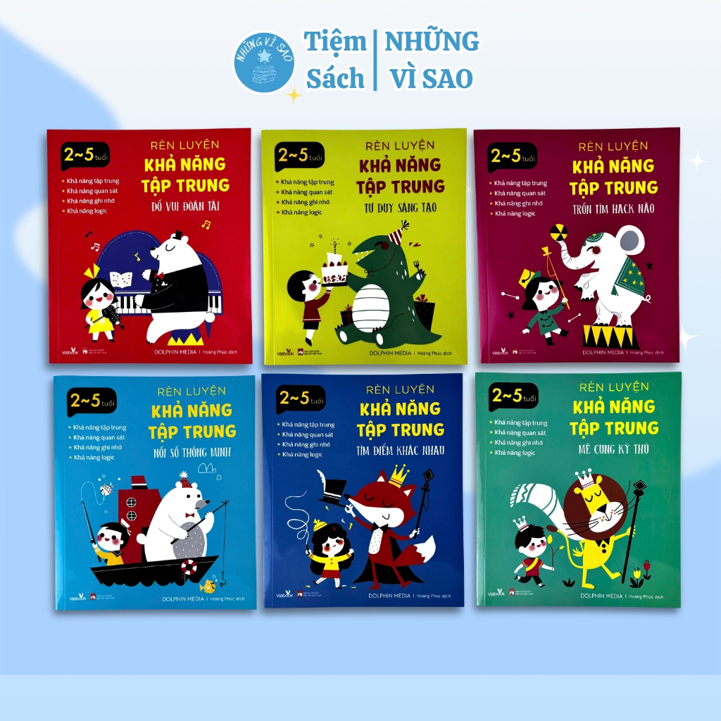 Book-Combo to Train Concentration Ability (2-5 Years Old) - Set of 6 ...