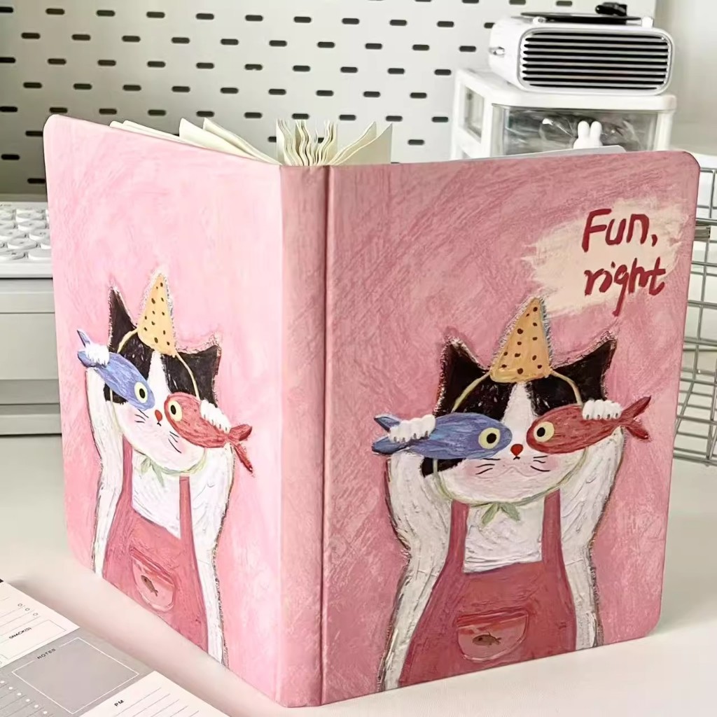 A5 notebook with round eyes, thick hardcover - beautiful lines|Notes ...