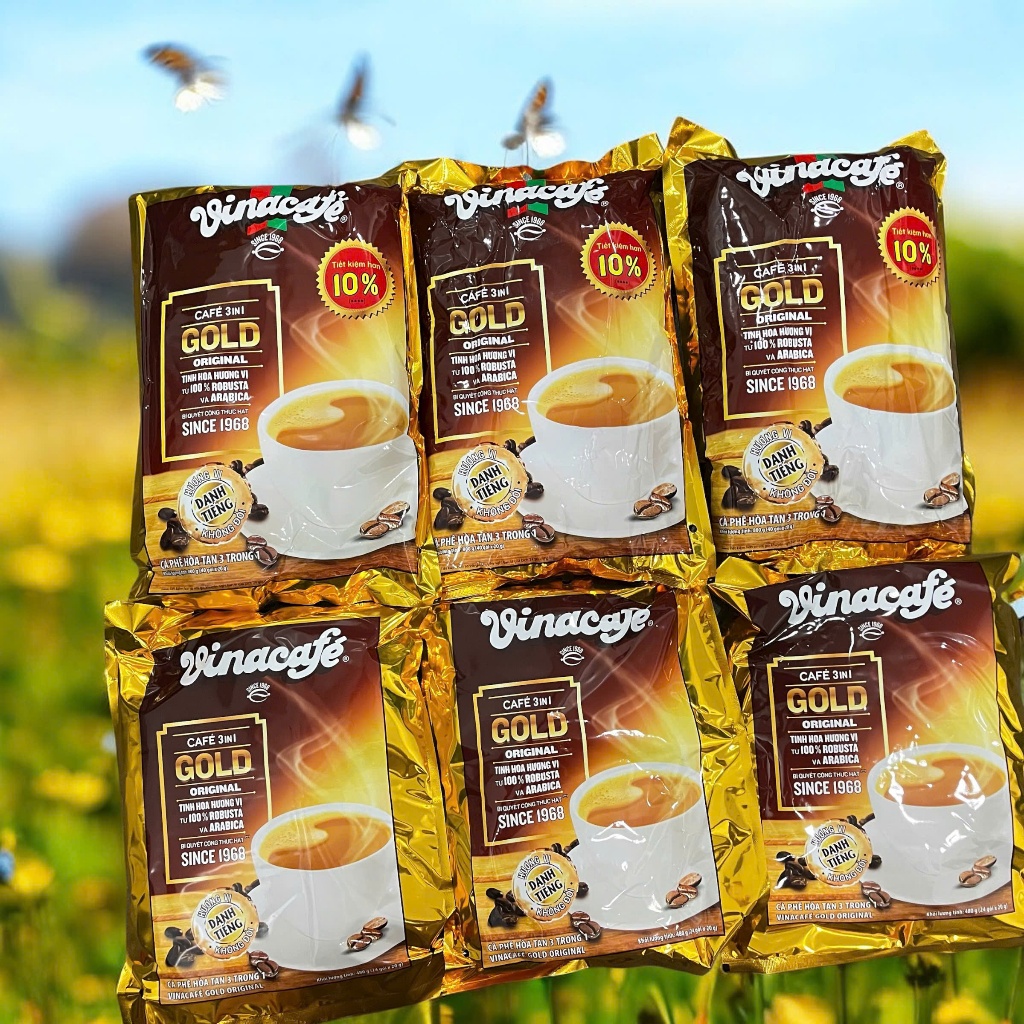 Gold Original VinaCafe 3in1 milk coffee, bag of 24 packs/ 40 packs ...