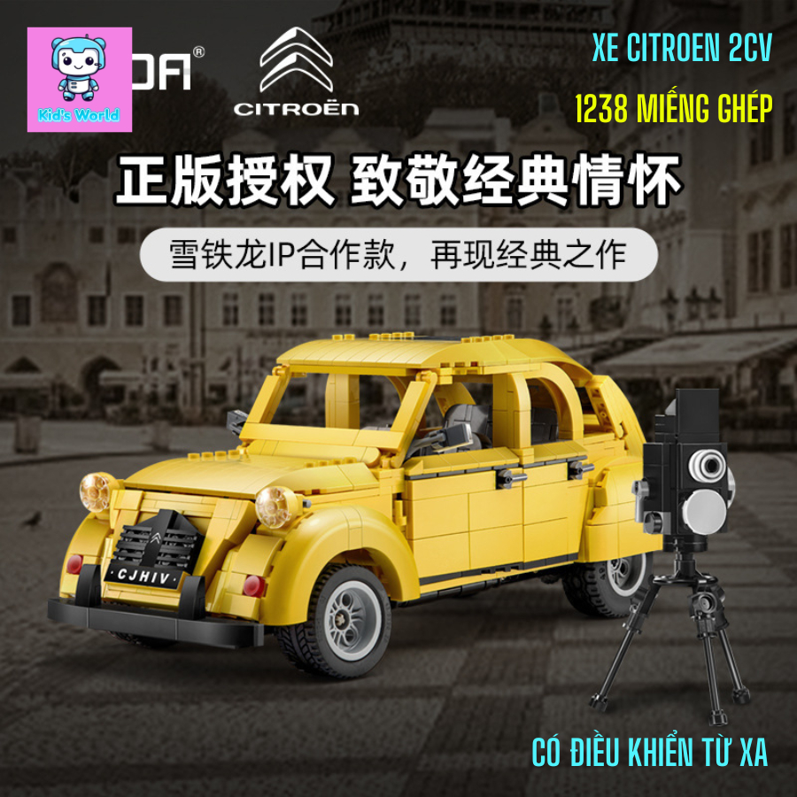 Technic Assembly Toy Citroën 2CV 1238 Details – RC Control, Collectible ...