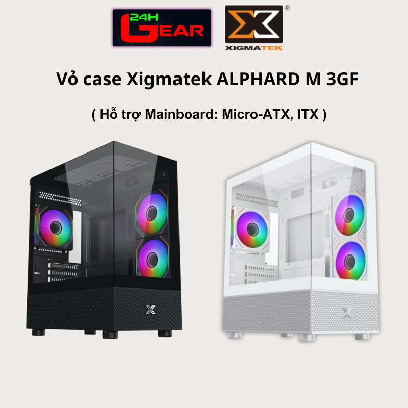 XIGMATEK ALPHARD M ARTIC 3GF Computer Case (Includes 3Fan, Main Support ...
