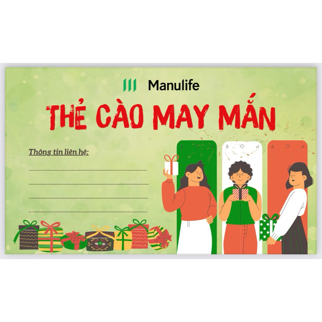 Set of 100 Manulife lucky scratch cards (repaired upon request ...