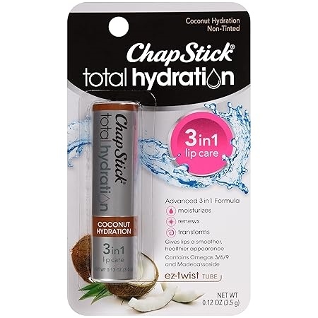 ChapStick Total Hydration Coconut Lip Balm Tube - Coconut hydration 3 ...