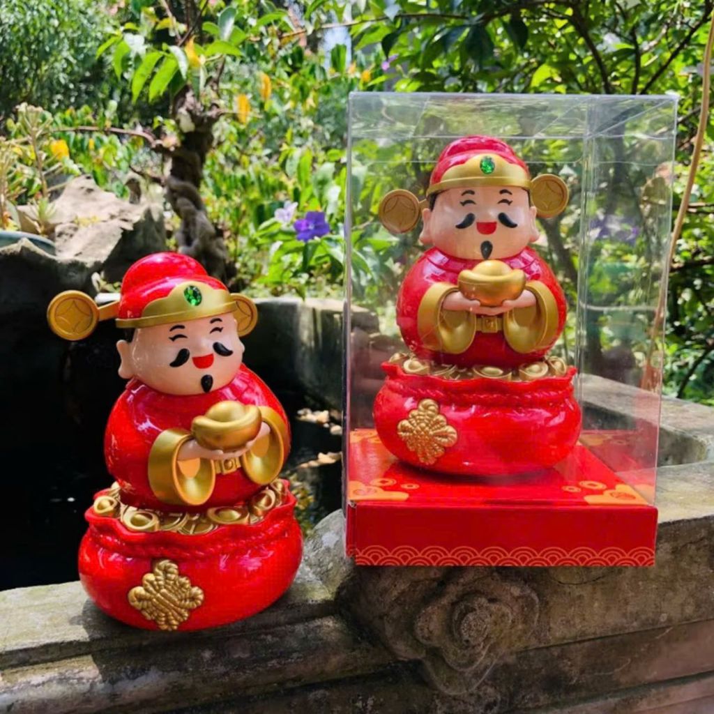 Solar God of Wealth Statue 14cm High Car Dashboard Decoration Brings ...