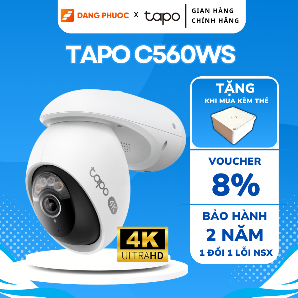 TP-Link Tapo C560WS Outdoor Wi-Fi Camera 360 Degree Panning, Face ...