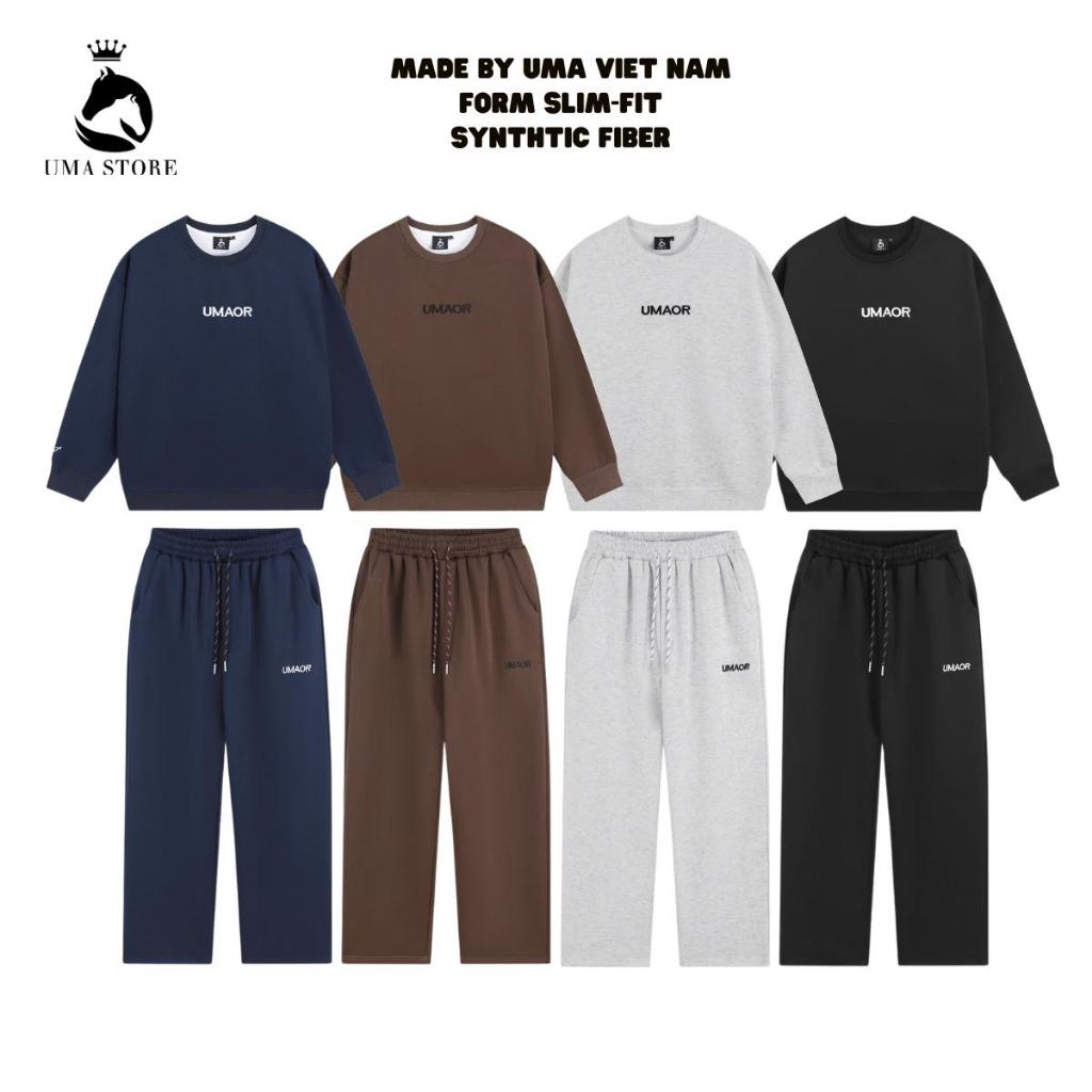UMA MEN Men's and Women's Clothing Set UMAOR Embroidered 2-Skin Fleece ...