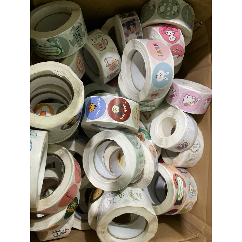 1 roll of 300 Sticker samples (optional classification) | Shopee Singapore