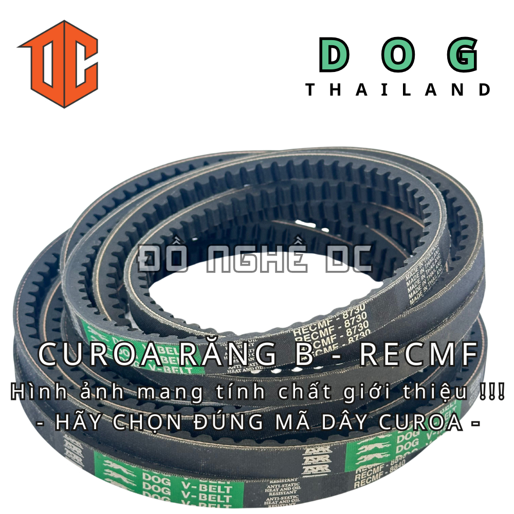 RECMF Thailand DOG serrated rubber belt B63 B28 B92 B49 B65 B81 B77 B70 ...