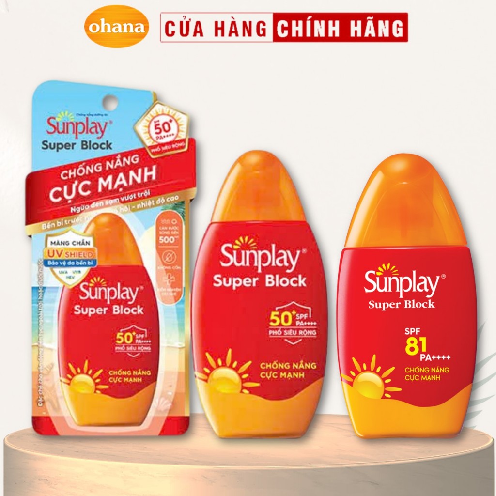 Sunplay Super Block Red Sunscreen (30g/70g) | Shopee Singapore