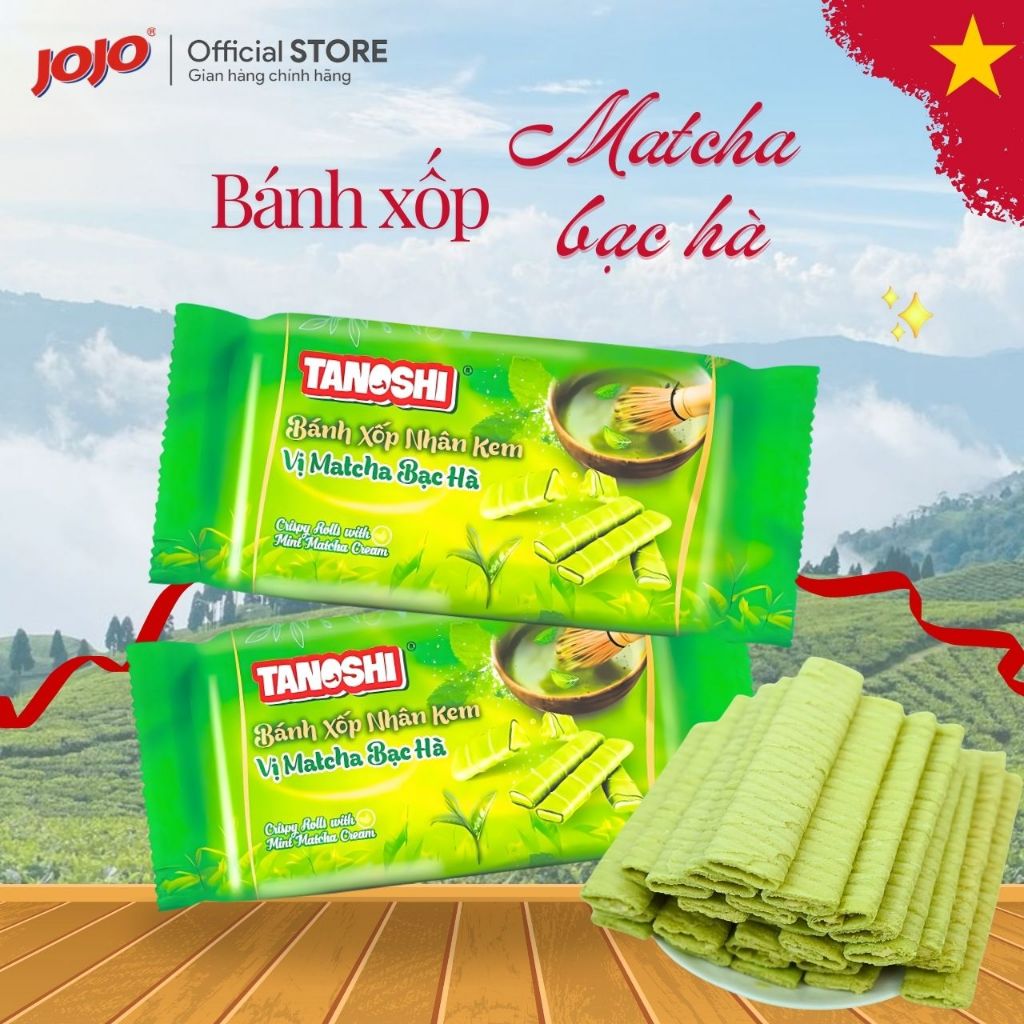 TANOSHI Matcha Mint Cream Sponge Cake 95G - Cinnamon Sponge Cake Filled ...