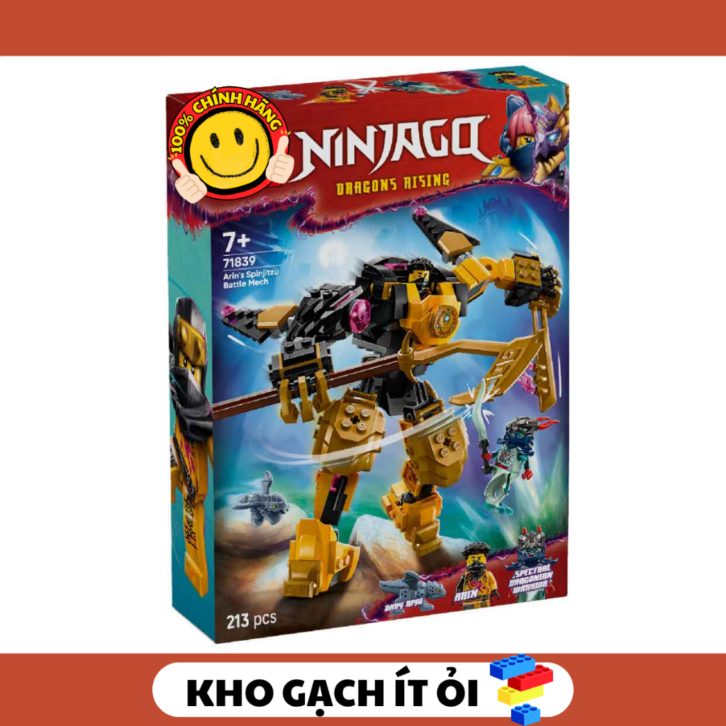 Set 71839 - Arin's Spinjitzu Battle Mech - Box + Book + All bricks - No ...