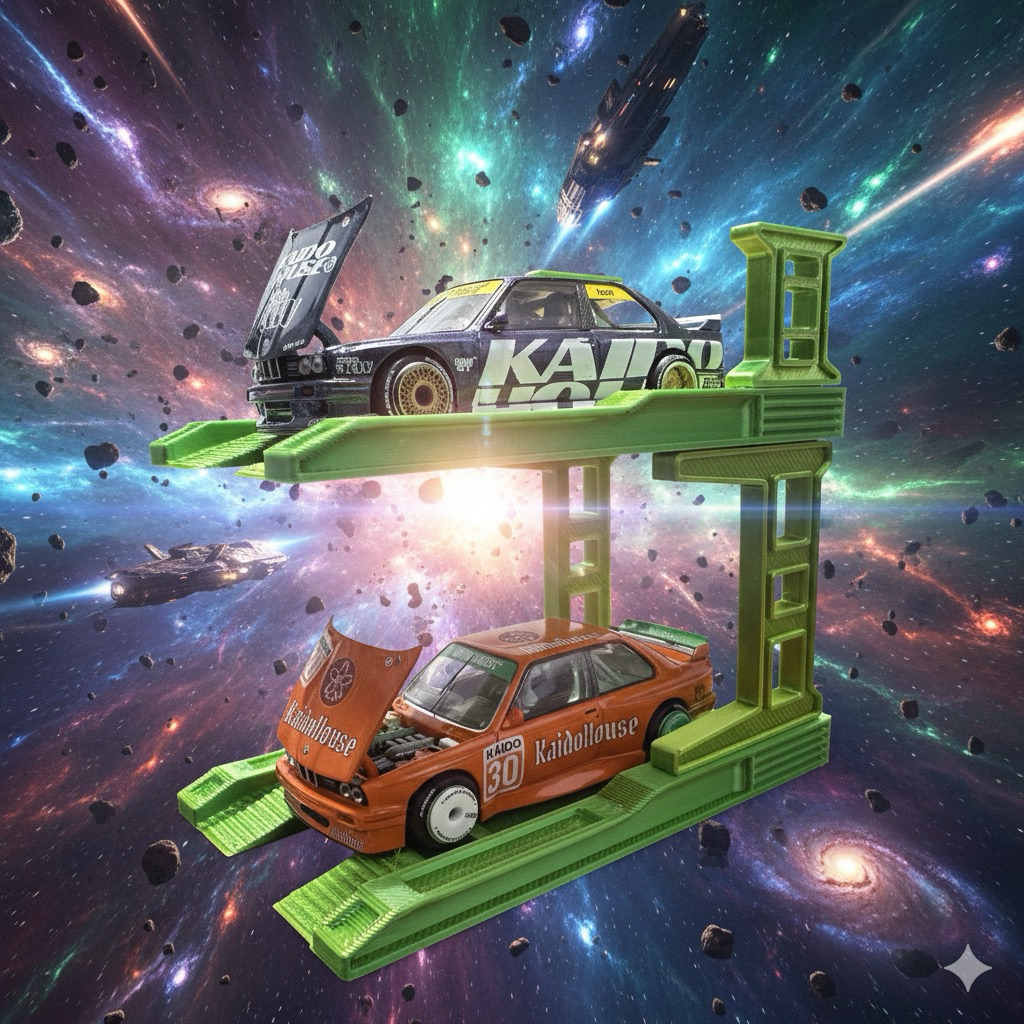 1:64 Scale Supercar Display Shelf Hotwheels, Mini Gt, Kaido House ...