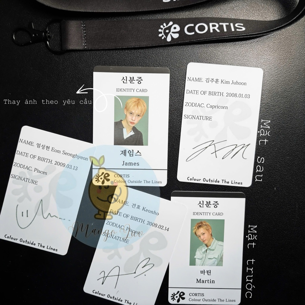 Fanmade idol Card by Mango Luv | Cortis ver 2 | Shopee Singapore