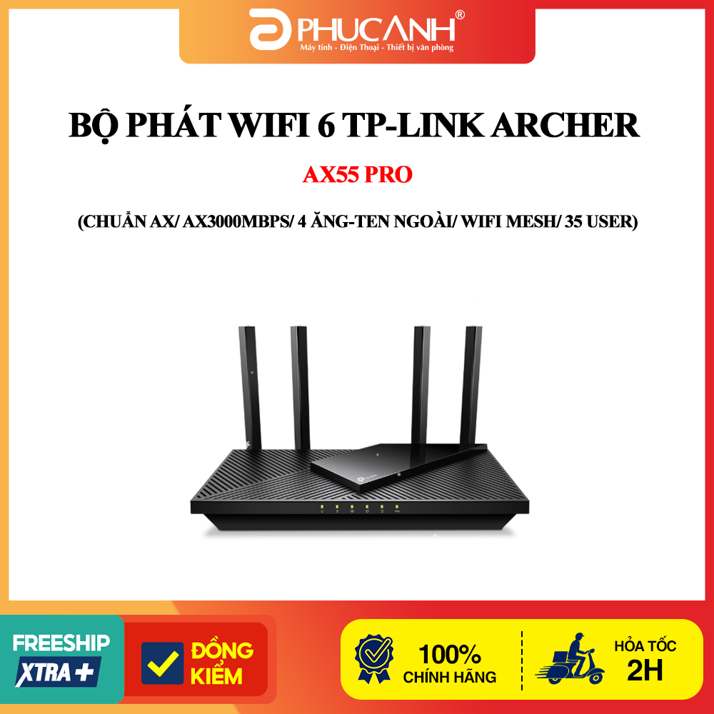 TP-Link Archer AX55 Pro Wifi 6 Router (AX Standard/ AX3000Mbps/ 4 ...