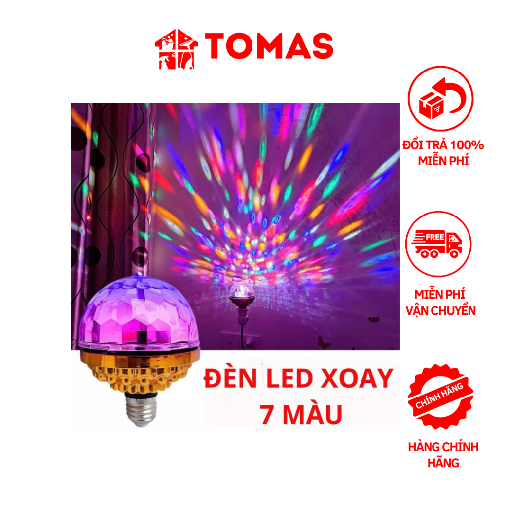 7-Color Rotating led Disco Light Flashing with Music Flying Stage Room ...
