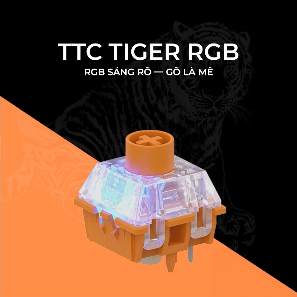 TTC Tiger Switch – Linear / RGB Version – Hot-swap Mechanical Keyboard ...
