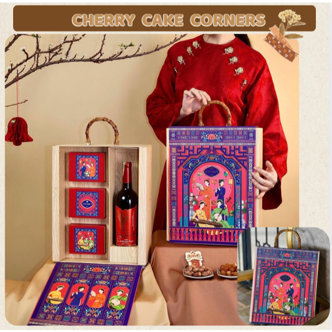 Premium CNY Gift Box, Candy and Wine Gift Box CNY 2026 (XUAN NHU Y) (No ...
