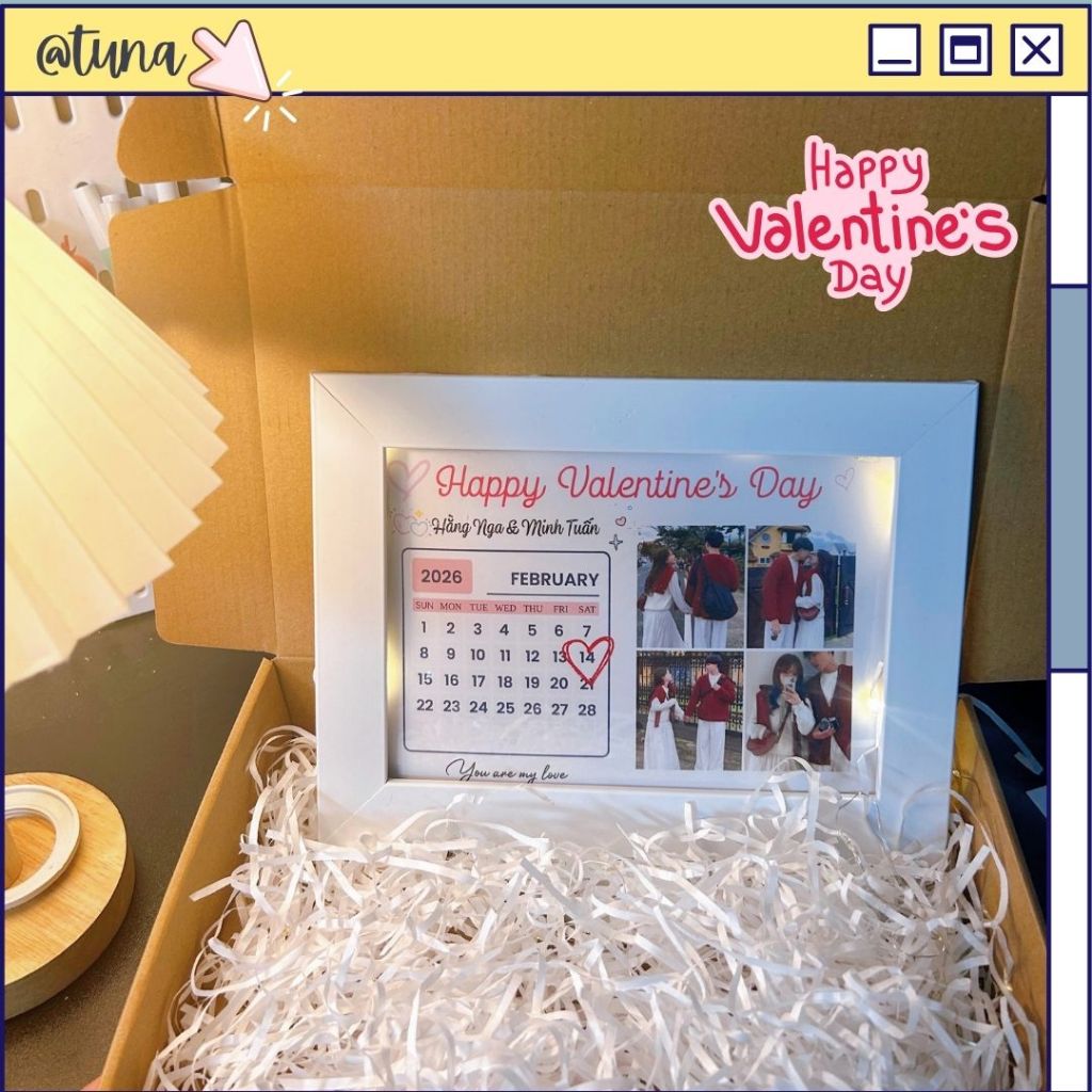 Designed Photo Frame (FREE Straw Box) Photo Print on Demand Photo Frame ...