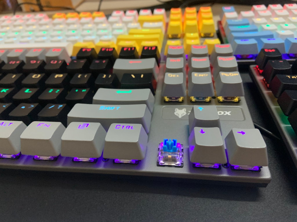 K80 Blue Switch Led Mechanical Gaming Keyboard with 10 Different Modes ...