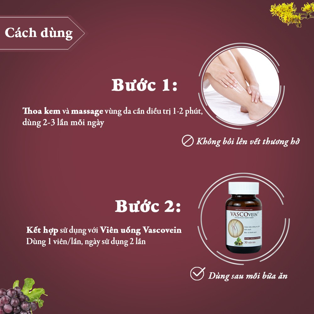 Vascovein Cream - Cream for varicose veins in the legs, helps reduce ...