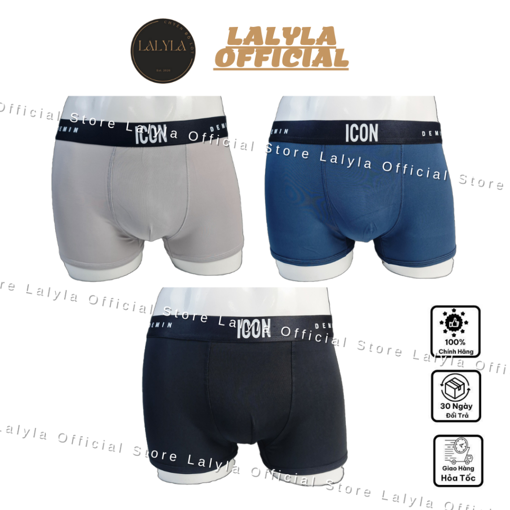 Box of 5 Men's Cold Elastic Boxer Underwear ICON 4-way stretch, High ...