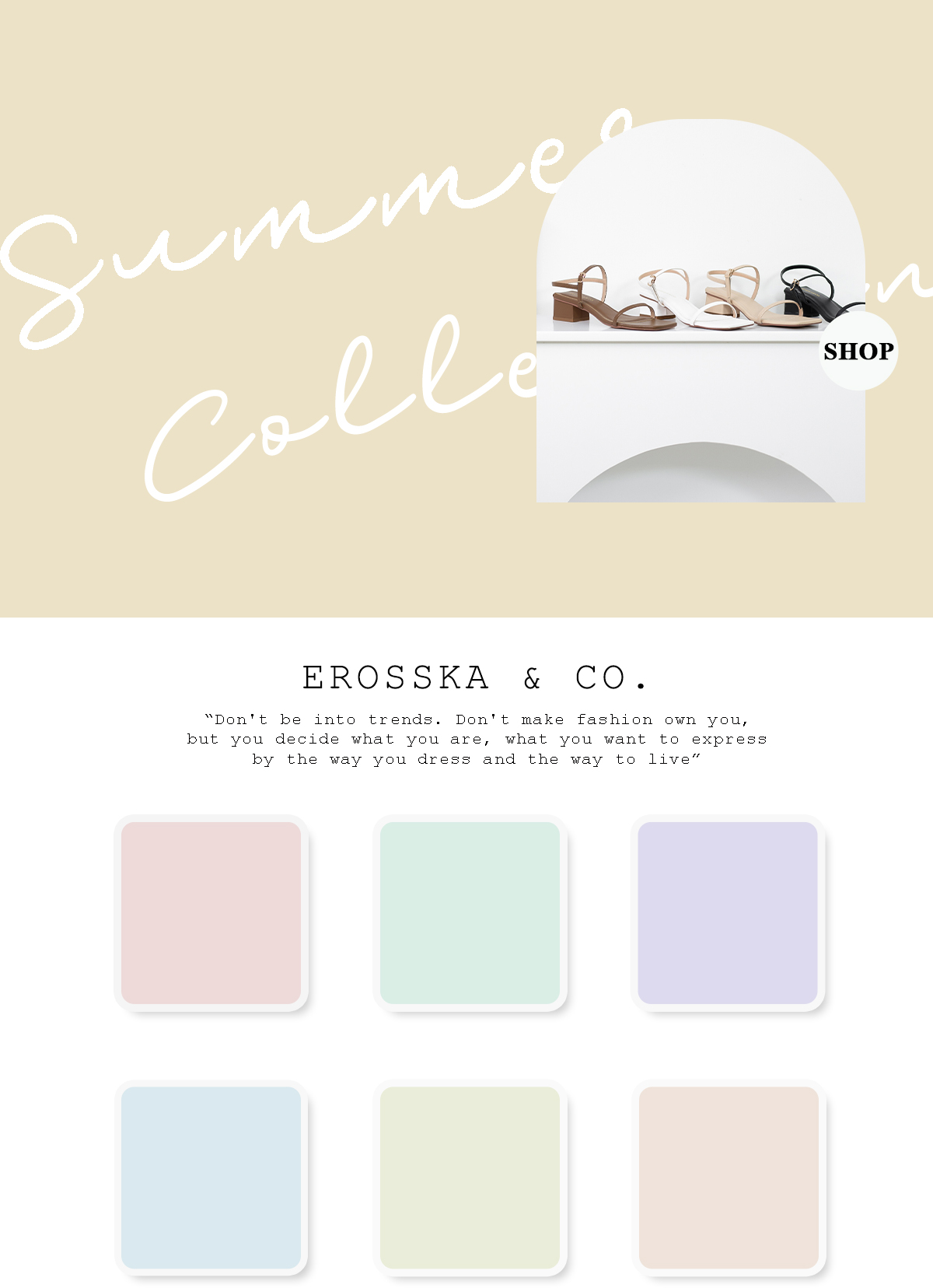 Erosska - Women's open-toe high heel sandals with brown square heel ...