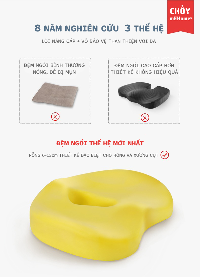 New generation anti-hemorrhoid seat cushion - Helps relieve pain in the ...