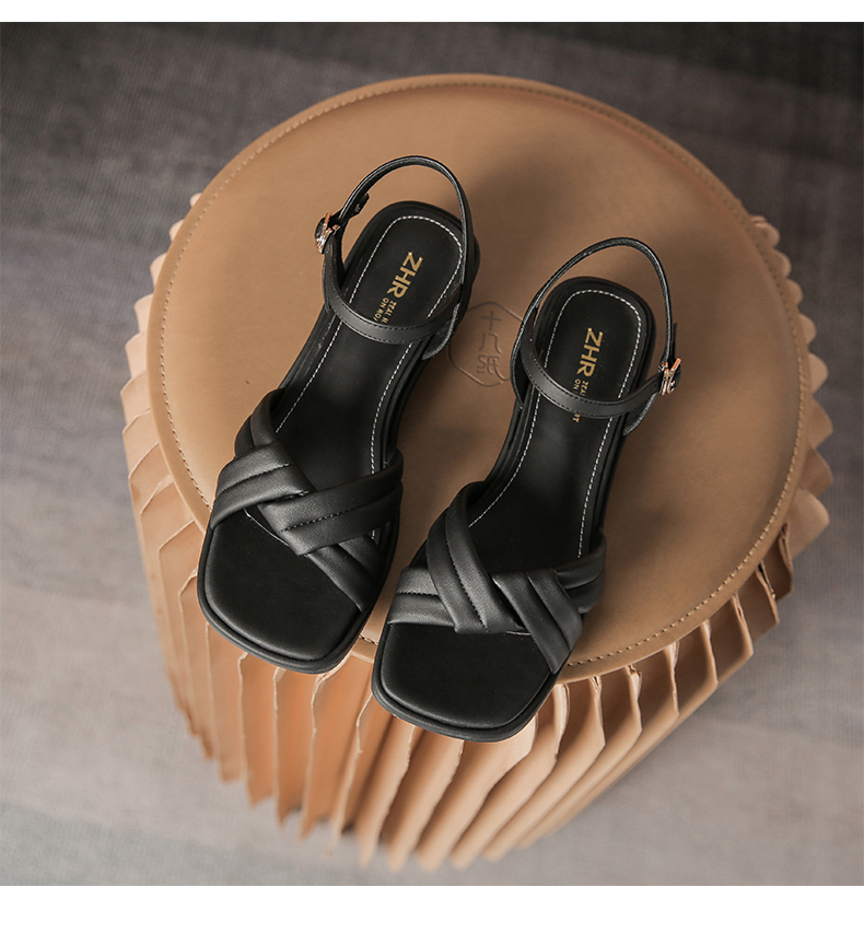 Womenstyle 3-inch high heel Sandal with simple straps, extremely ...