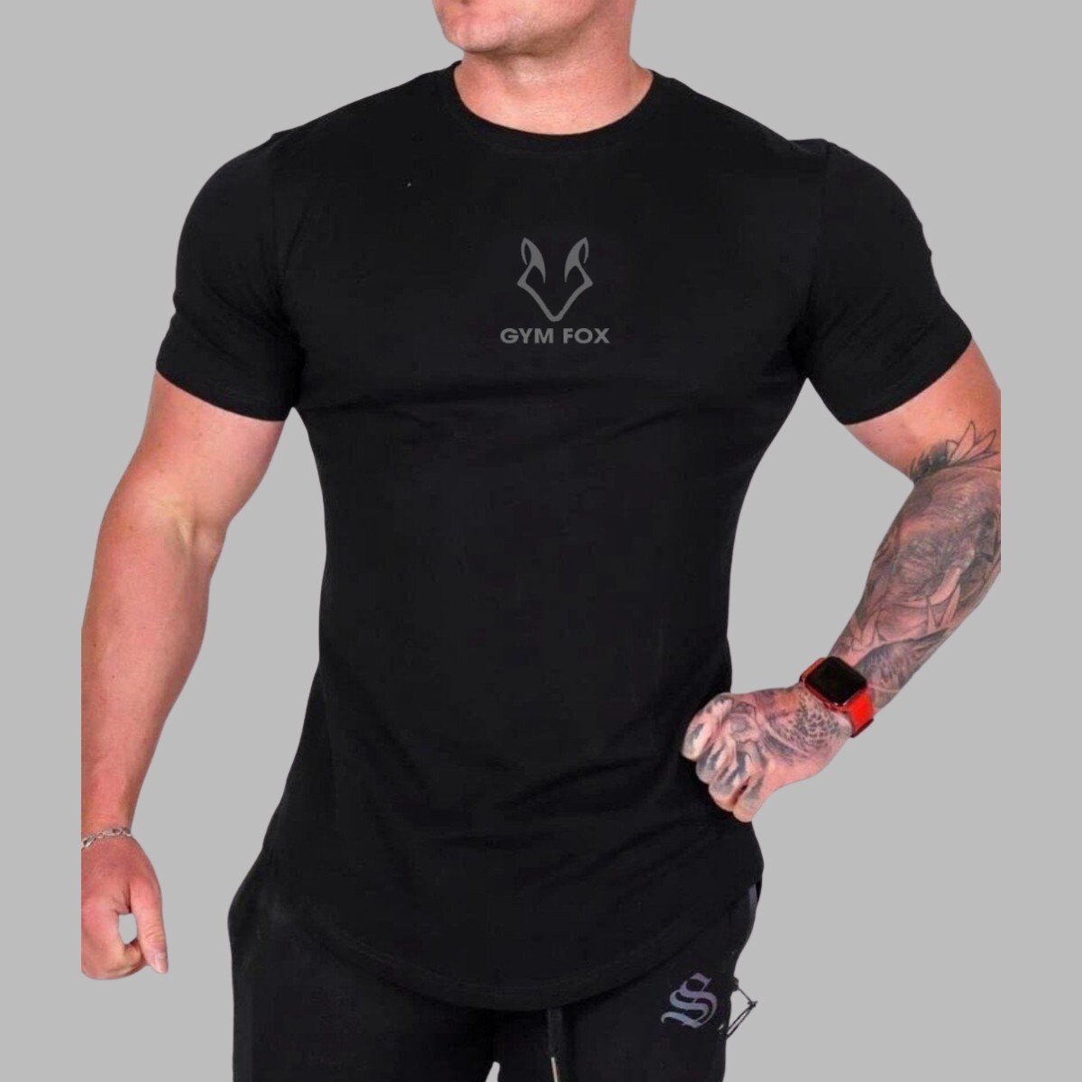 Men's Sports T-shirt Bodycon with Fox logo | Shopee Singapore