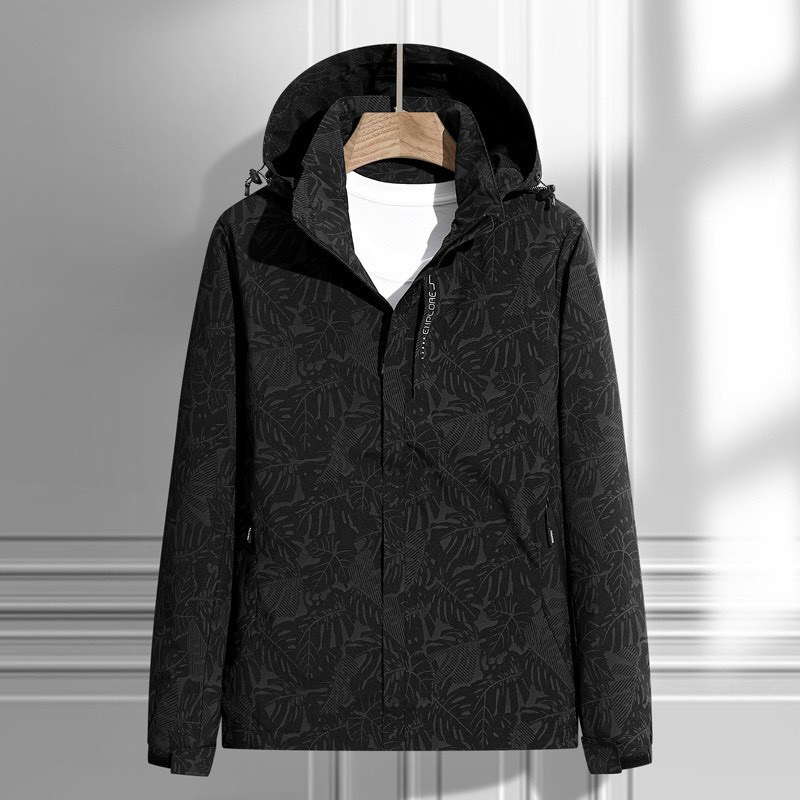 Men's and Women's WindJacket with 2-Layer Waterproof Pattern Print ...