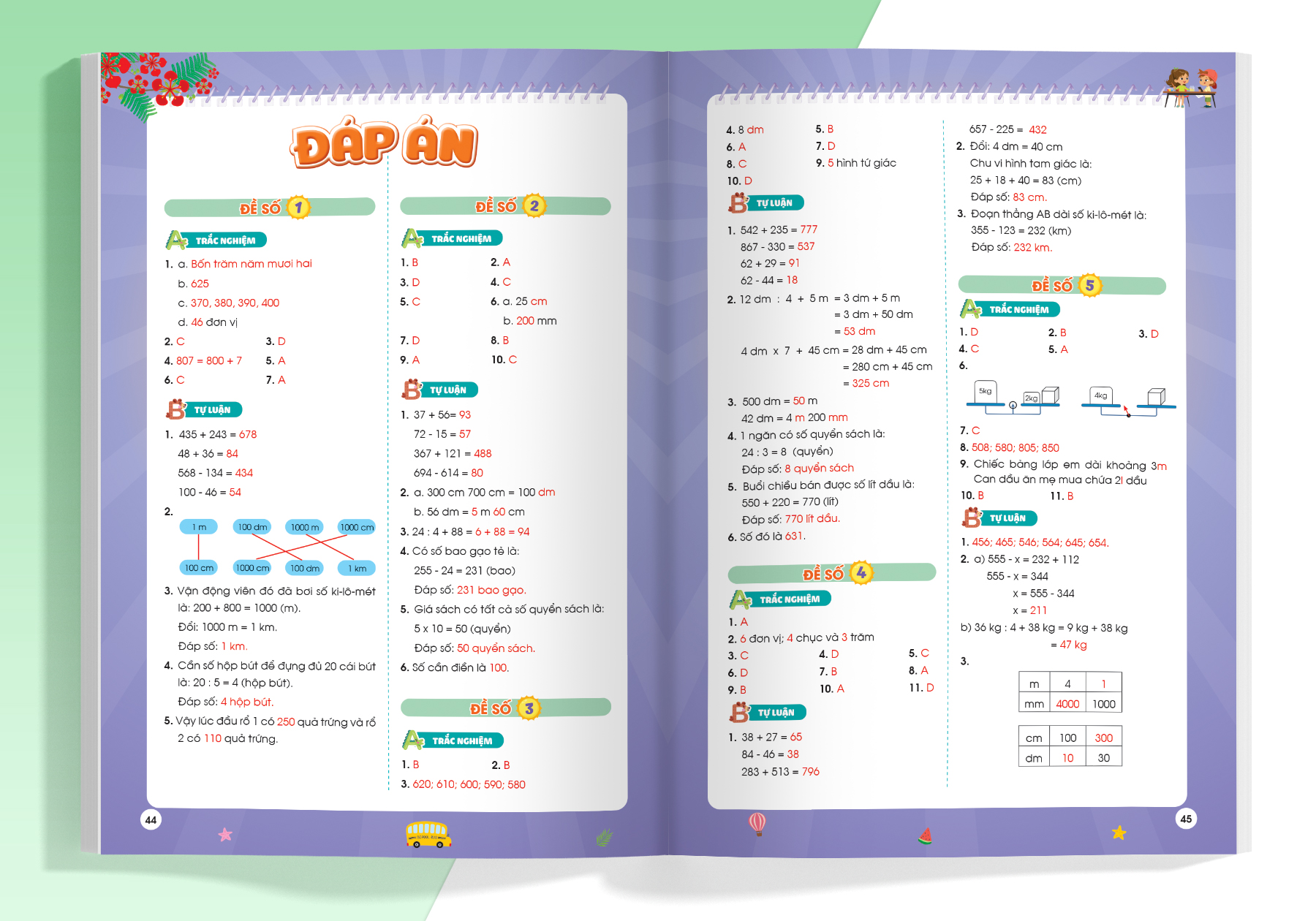 Grade 2 Math and Vietnamese Summer Review Sheet Combo Book | Shopee ...