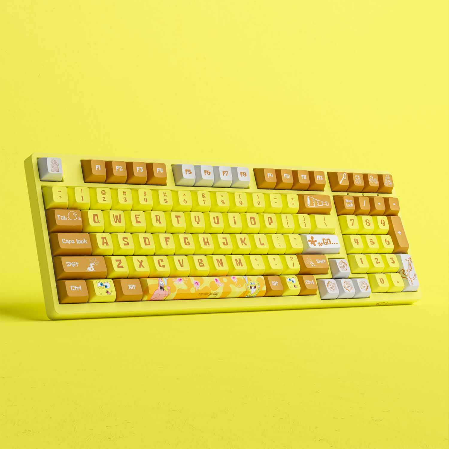 AKKO 3098S SpongeBob mechanical keyboard (RGB / PBT Dye-subbed / JDA ...