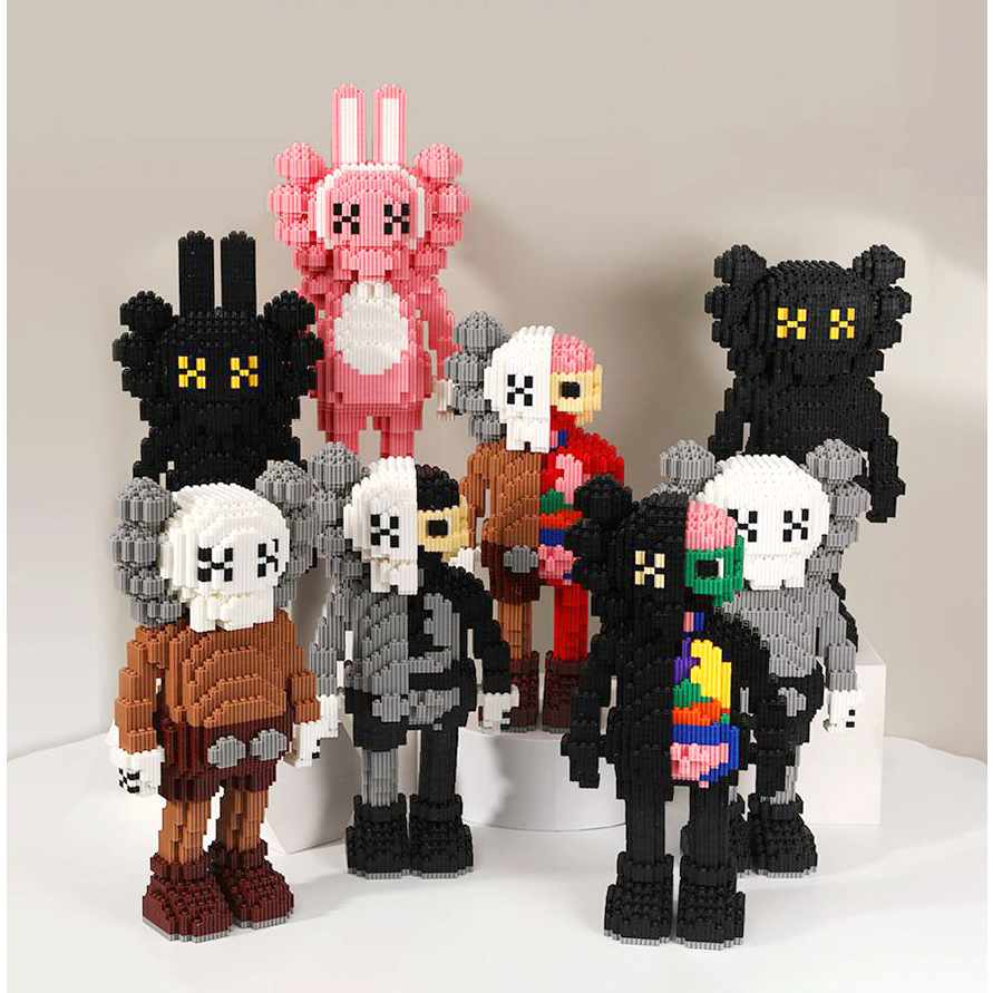 Lego Toy Model Set Assembling Premium 3D Puzzle Kaws BearBrick Cartoon ...