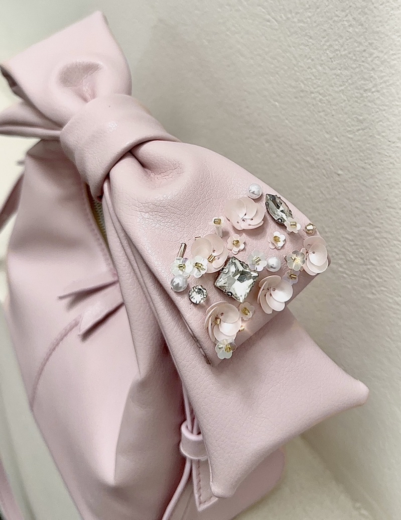 Hérisson Chow bag in pastel pink + bow (Update thick leather, better ...