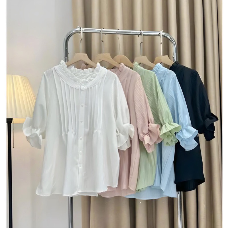 [VIDEO / Available] CHERY Super Beautiful Korean Style Ruffled Neck ...