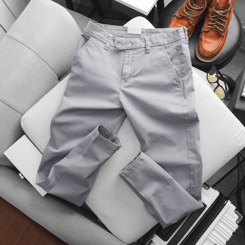 High quality men's khaki pants with slim fit, smooth and cool khaki ...
