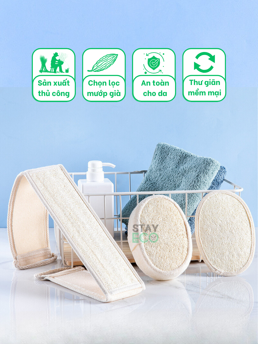 STAY ECO exfoliating loofah, multi-purpose natural material used for ...