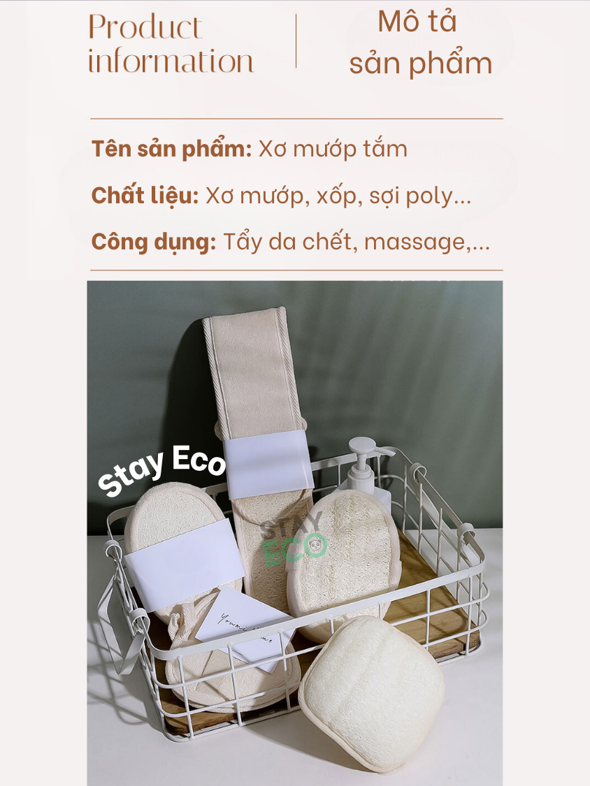 STAY ECO exfoliating loofah, multi-purpose natural material used for ...