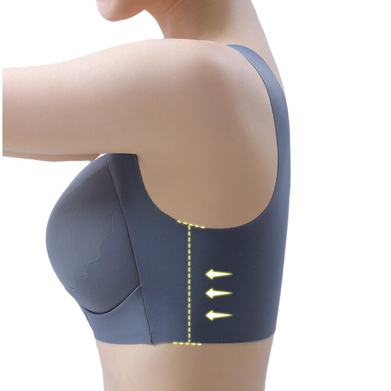 Big Size Bra with Front Clasp Buttons, Women's Large Fat Covering Bra ...