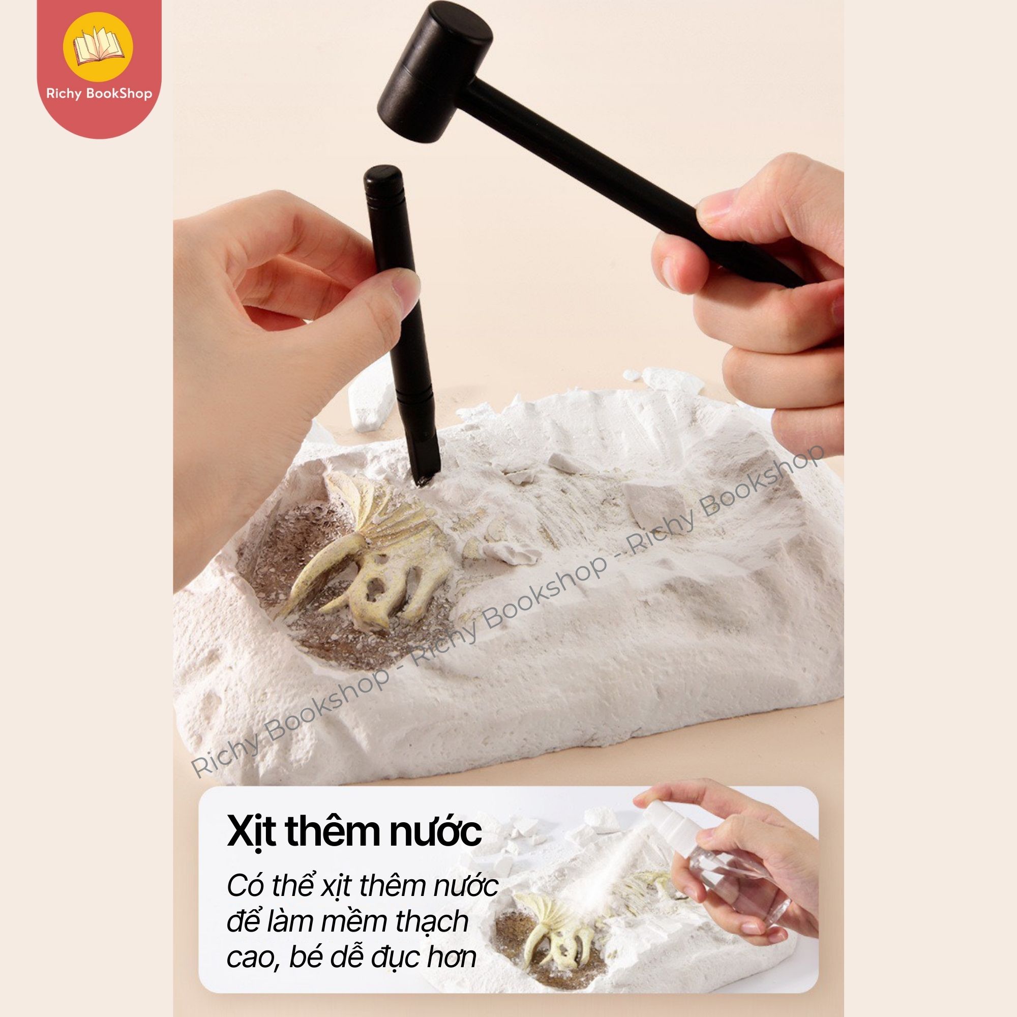 Mideer Steam Game Revive Dinosaur Archeology Toy - Dig A Dinosaur Kit ...