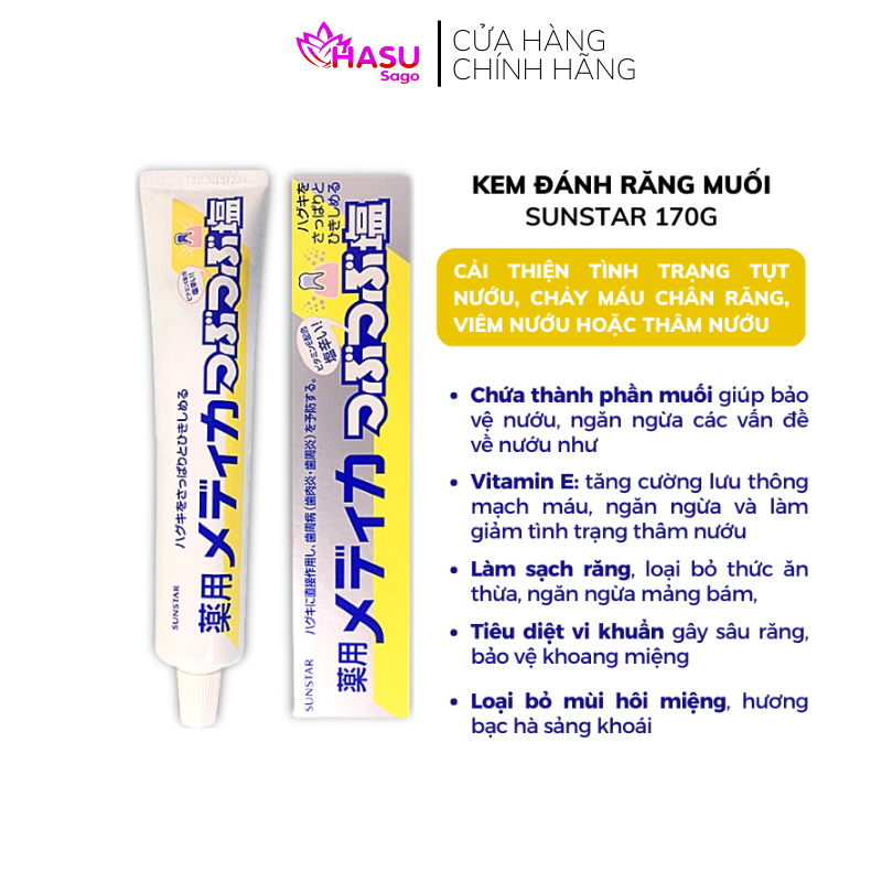 Sunstar salt toothpaste 170g Japan - Protects gums - JAPAN | Shopee ...